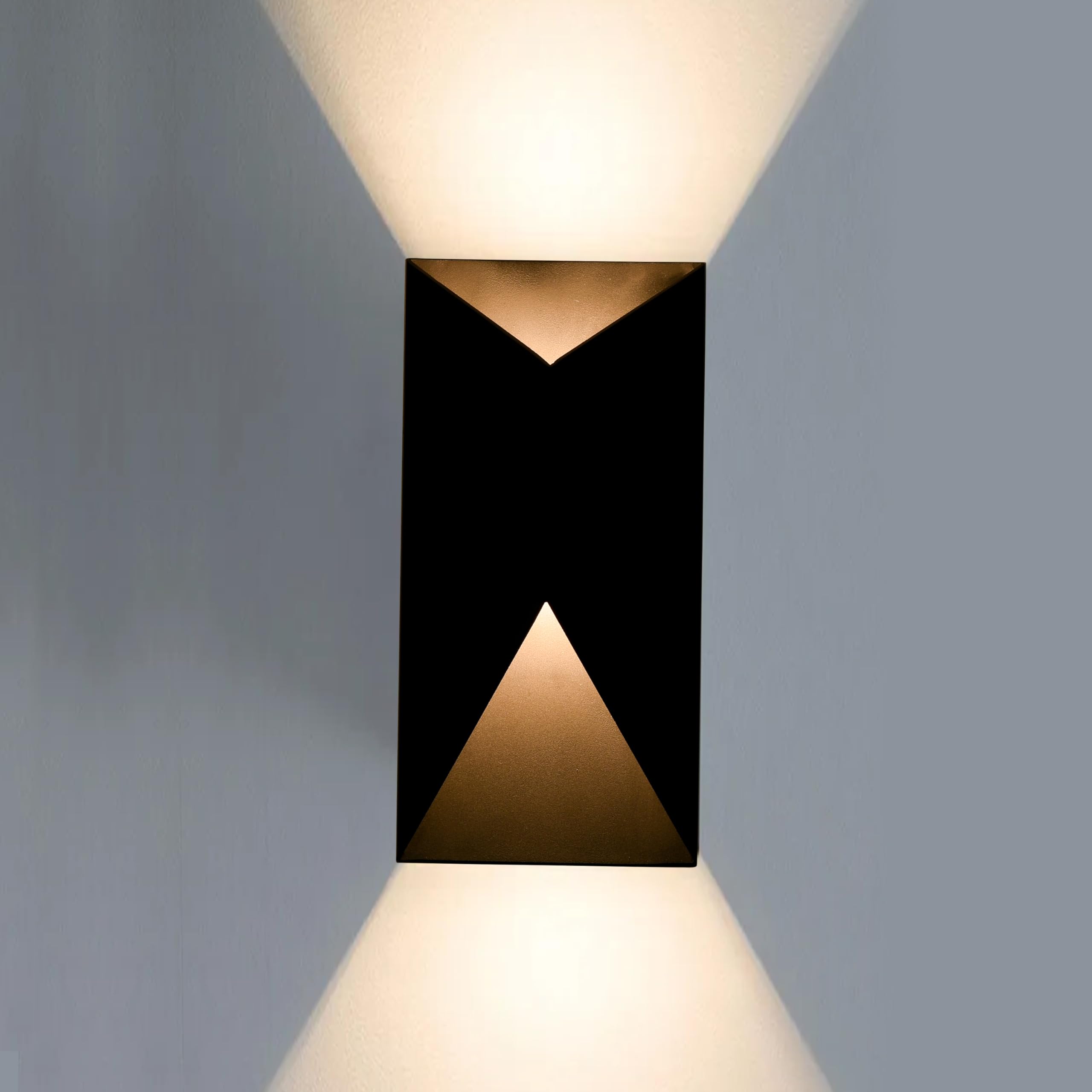 Laplusbelle LED Outdoor Wall Lights, Modern Black Exterior Wall Light ...