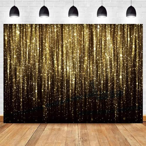 Amazon.com : WOLADA 7x5FT Gold Backdrop Glitter Backdrop Gold Spots ...
