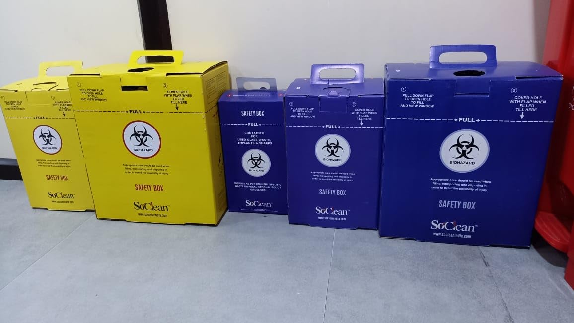 Generic 5L Biomedical Waste Cardboard Box Pack of 10pc : Amazon.in ...