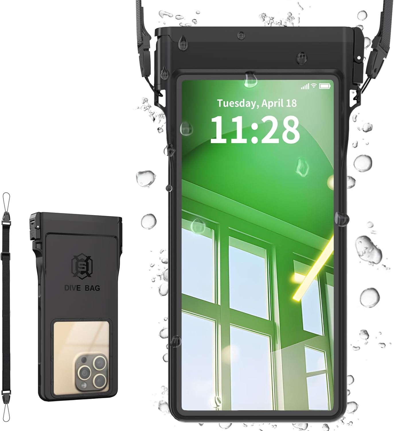 Amazon.com: Large Floating Waterproof Phone Case with Lanyard for ...