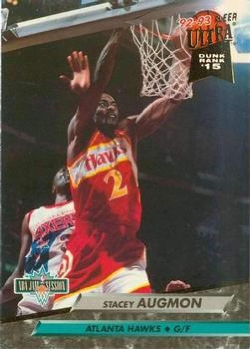 Amazon.com: 1992-93 Ultra Basketball #215 Stacey Augmon Atlanta Hawks ...