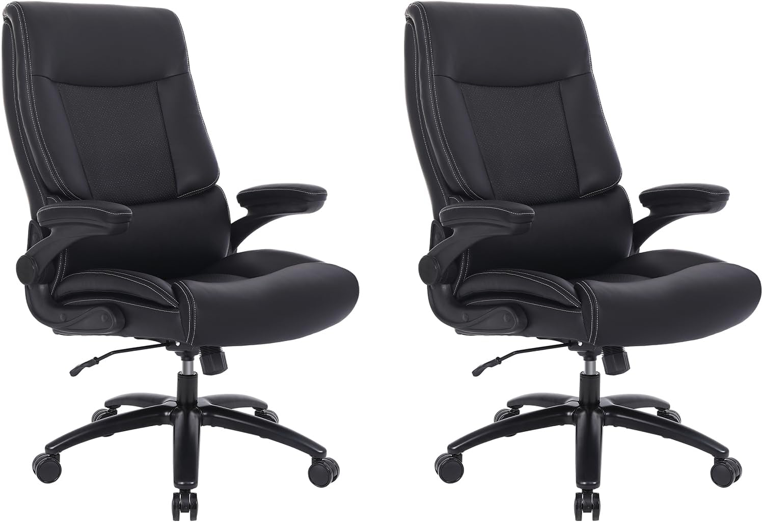 Amazon.com: Youhauchair Big and Tall Office Chair Set of 2, 500LBS ...