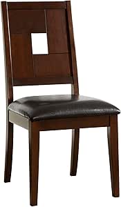 Amazon.com - Wright Dark Walnut Dining Chairs (set of 2) - Chairs