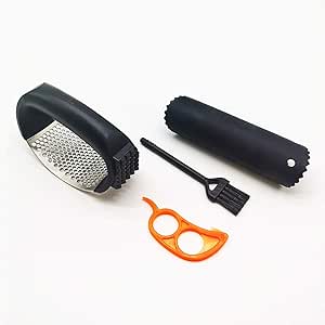 Simple Nation Garlic Press/Ginger Crusher, Food Grade Steel Rocker with ...