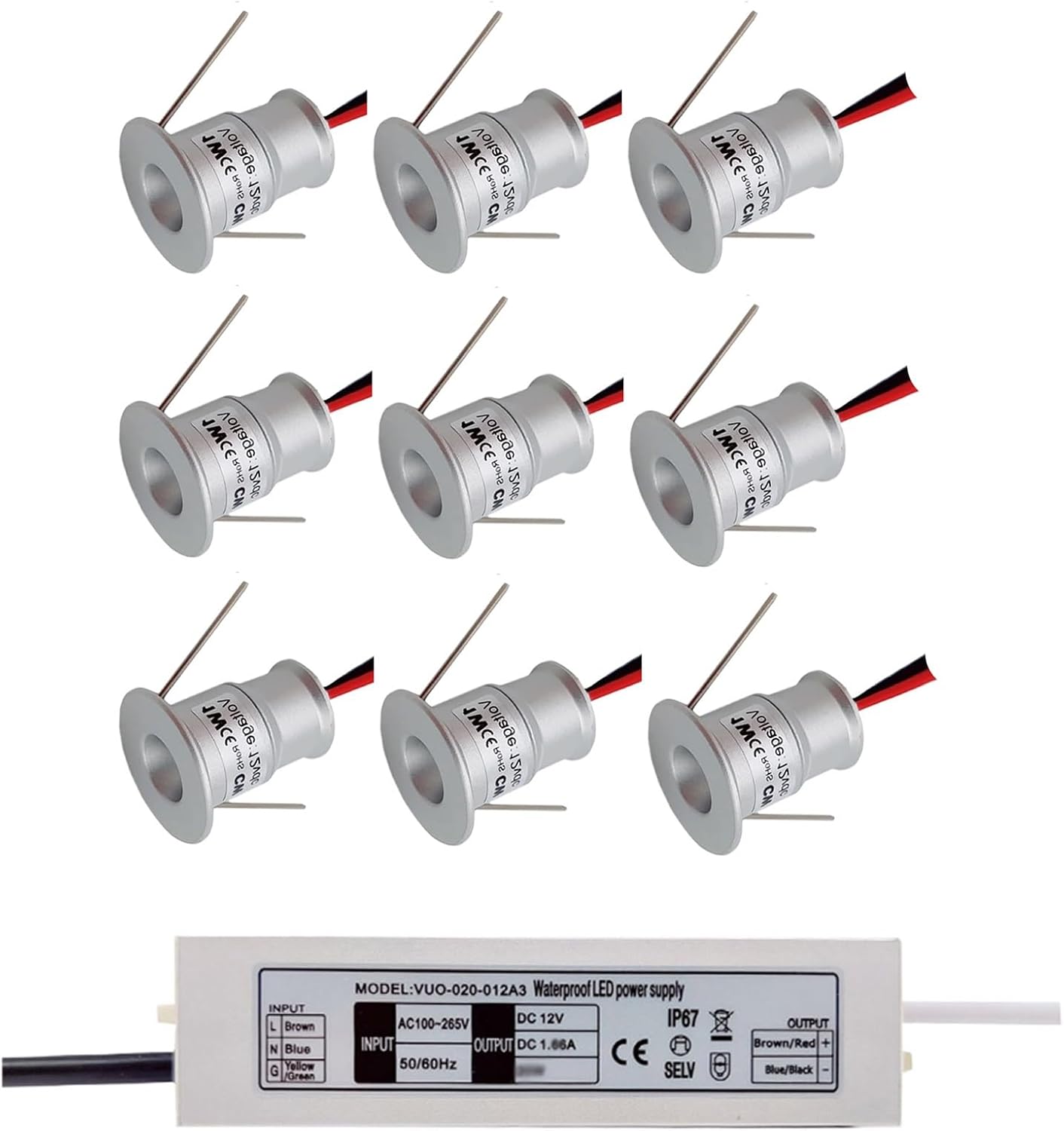 Amazon.com: LMyyds Indoor 1W LED Spotlight, 12V 1W Silver Shell Mini ...