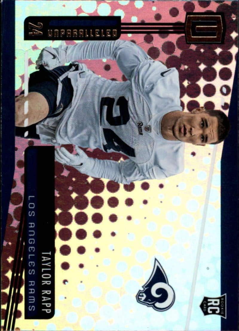 Amazon.com: 2019 Unparalleled Football #298 Taylor Rapp RC Rookie Card ...