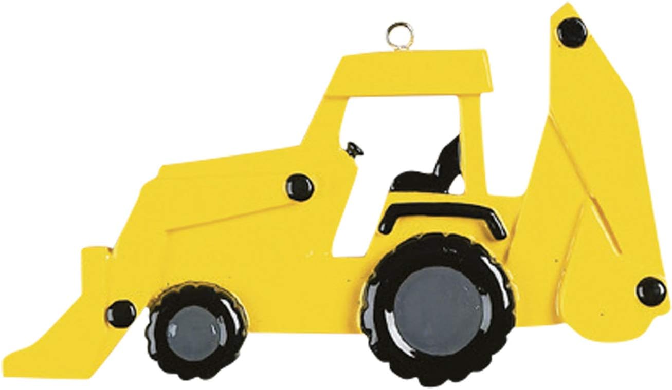 Amazon.com: Personalized Bulldozer Christmas Ornament 2025 - Yellow ...