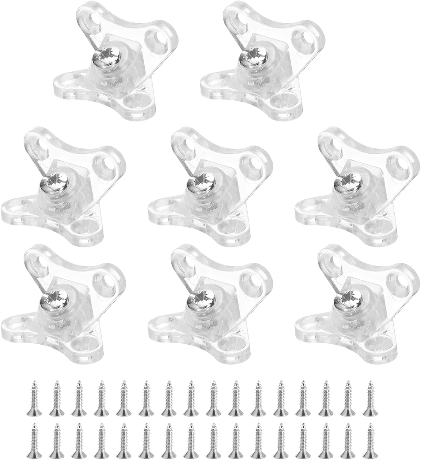 uxcell 8Pcs Removable Corner Brace, Plastic Butterfly L Brackets Right ...