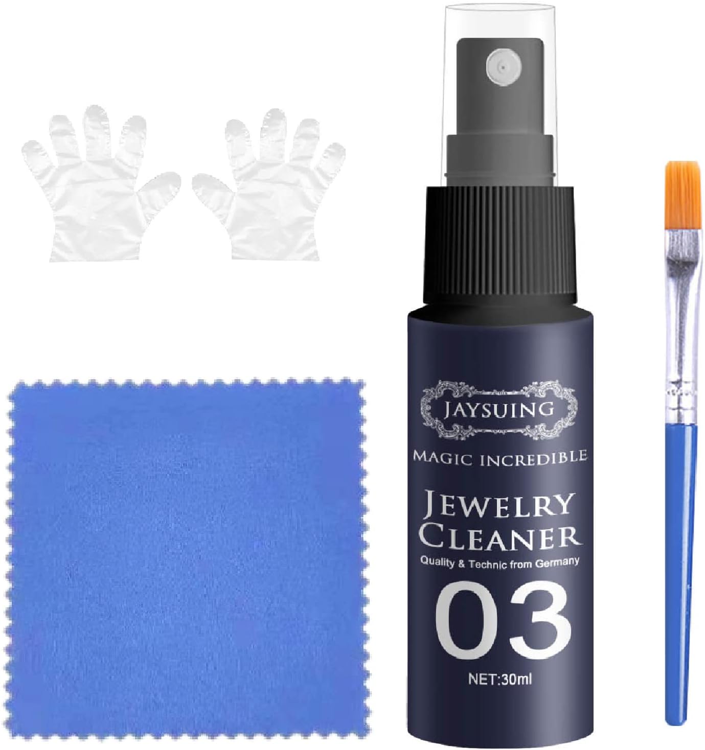 Amazon.com: wekunro Jewelry Instant Shine Silver Jewelry Cleaner Spray ...