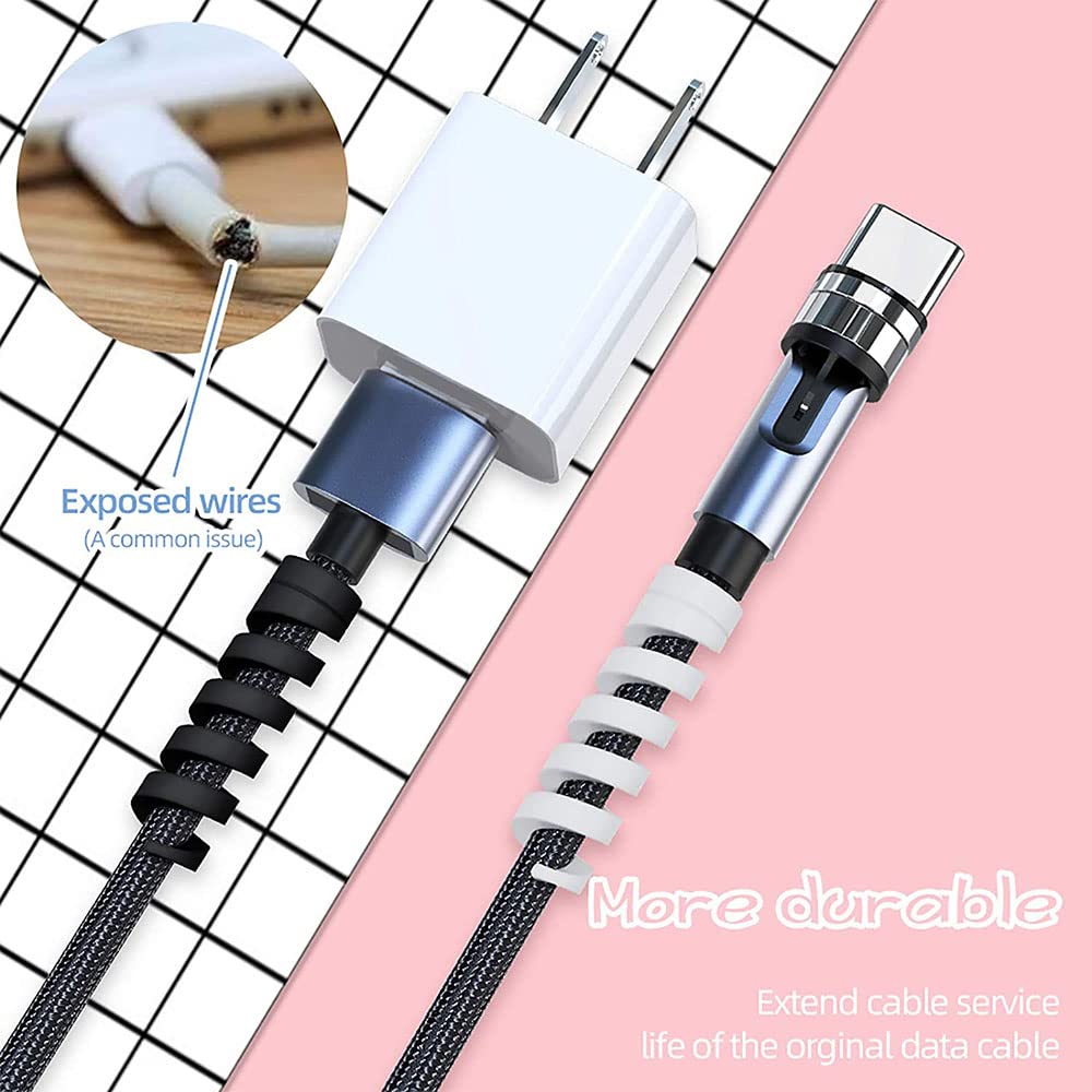30 Pieces Phone Charger Cable Saver, Silicone Cable Wire Protector ...