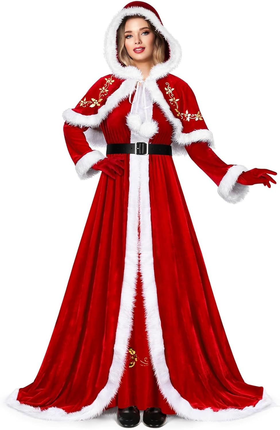 KANMUASD Premium Santa Claus Costume for Women, para Mujer Santa ...