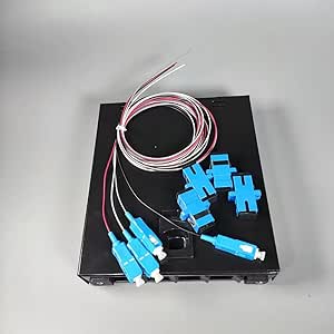 Amazon.com: The 4 Ports FTTH Fiber Optic Terminal Box Full with Adapter ...