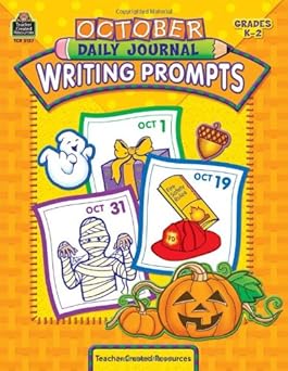 Amazon.com: October Daily Journal Writing Prompts: Grade Pk ...