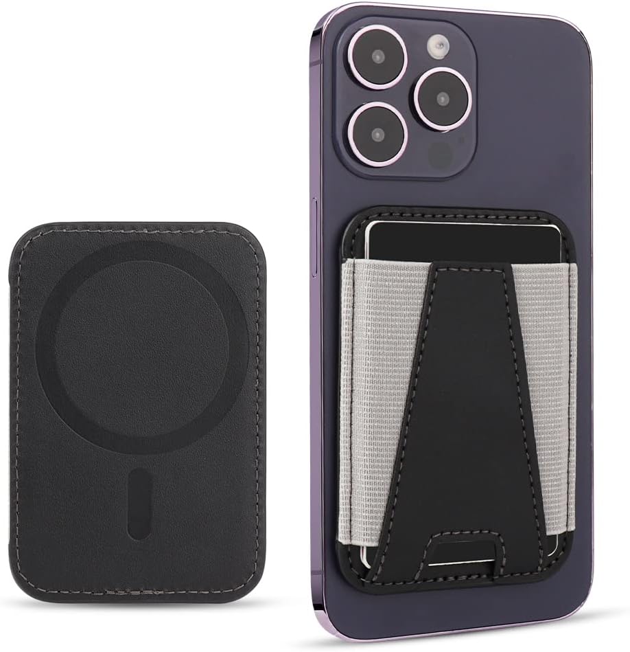 Amazon.com: WALLFID Mag-Safe Wallet Stand Leather,Holds 1-7 Cards ...