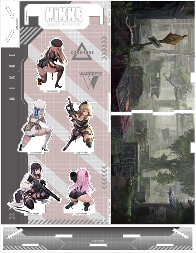 Amazon.co.jp: アルジャーノンプロダクト NIKKE ジオラマアクリル 部隊01 約235×305mm アクリル製 : おもちゃ