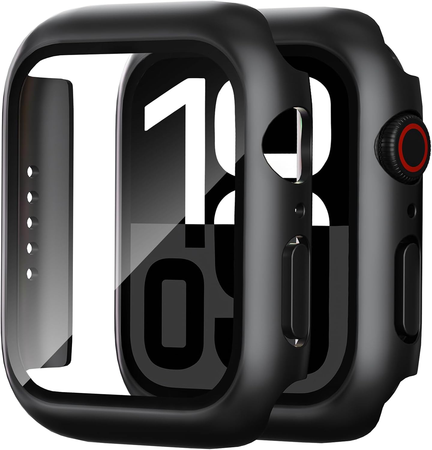 Amazon.com: Foamia 2 Pack Case for Apple Watch Screen Protector, Hard ...