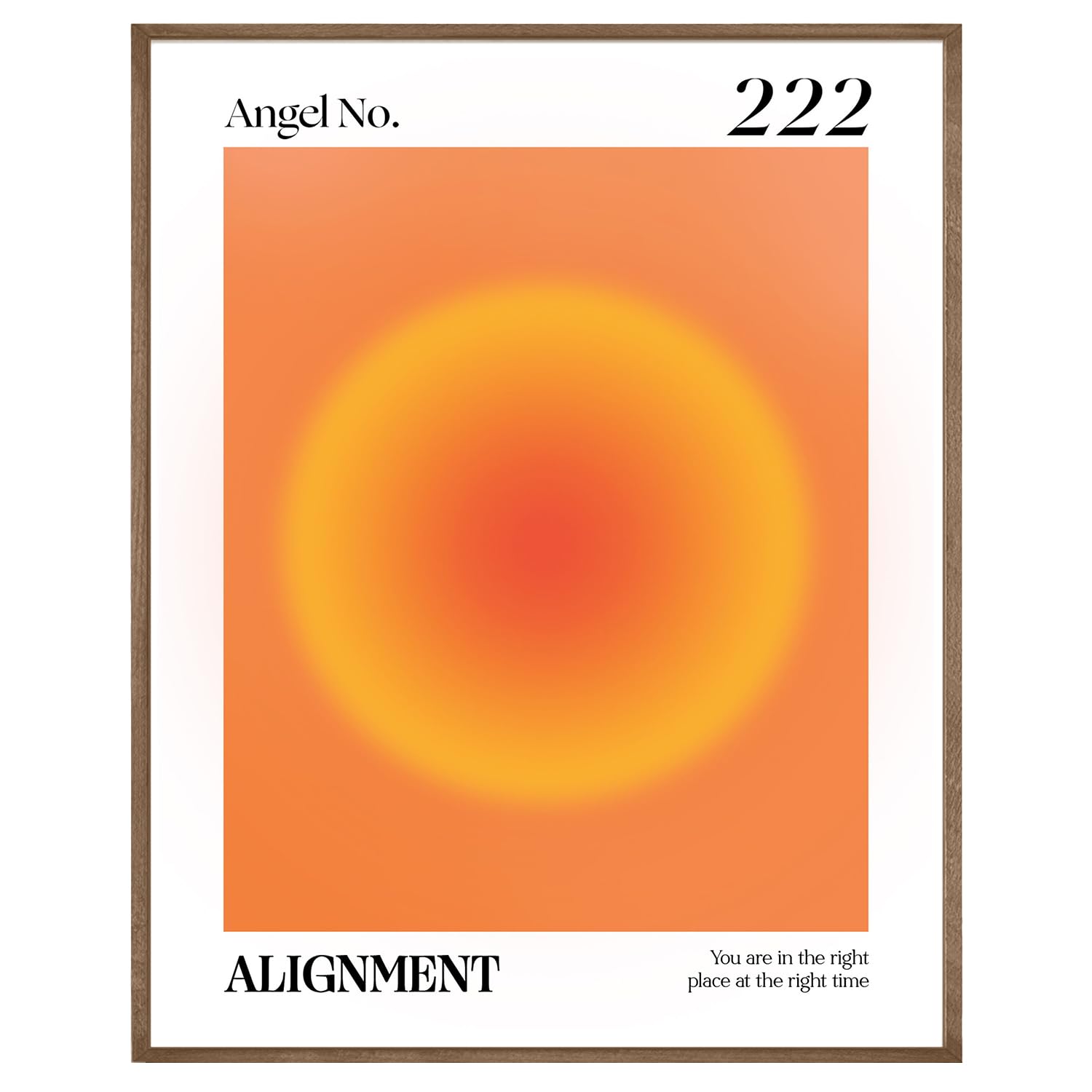 Amazon.com: KEUSPI Angel Number 222 Aura Poster Wall Art Prints, Trendy ...