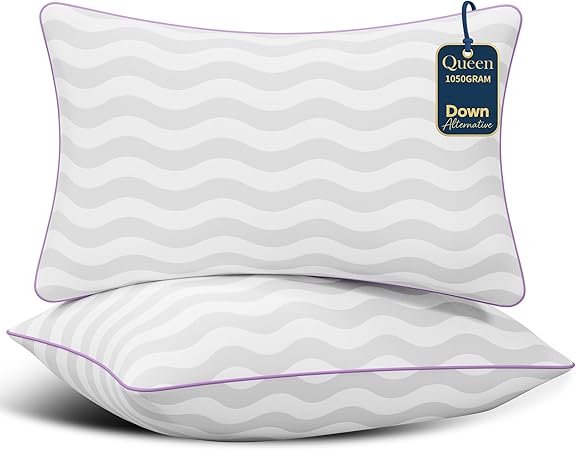 Amazon.com: Dreamara Pillows Queen Size Set of 2 - Hotel Collection Bed ...