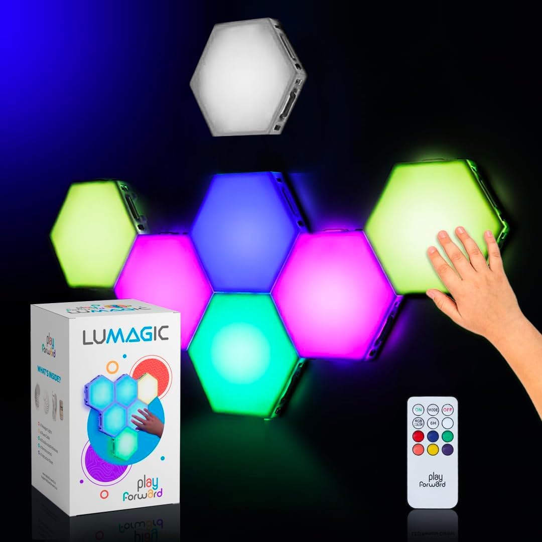 LuMAGIC 7-pk Tap Tap Sensory Lights - Touch & Remote Controlled ...