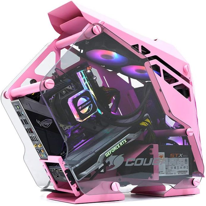COUGAR Gaming 385LMV0.0003 Mini Conquerer PC Gaming Case + Pink ...