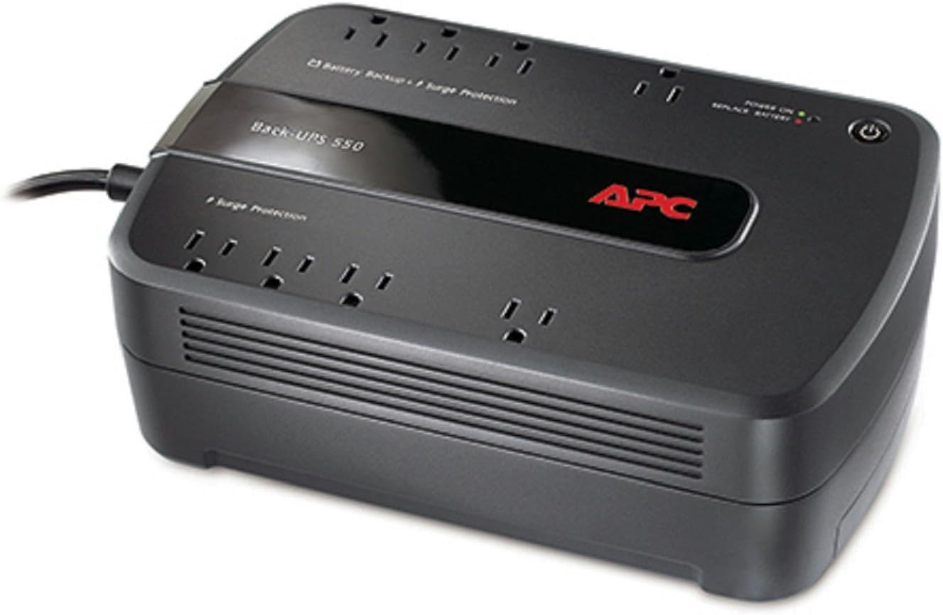 Amazon.com: APC UPS Battery Backup for Computer, BE550G Surge Protector ...