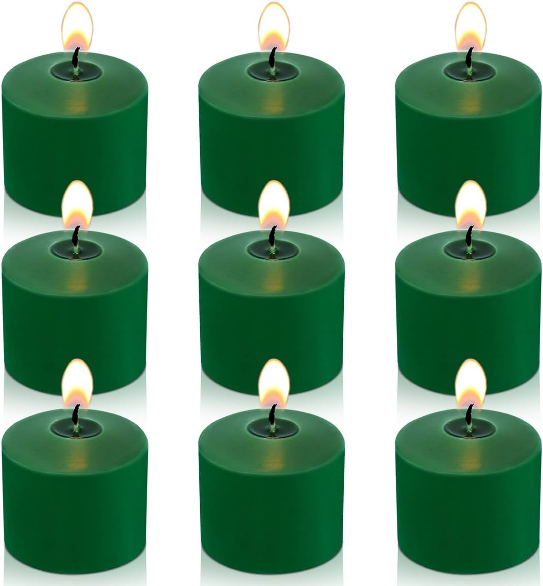 Amazon.com: 8 Hour Green Votive Candles for Weddings Party Spring and ...