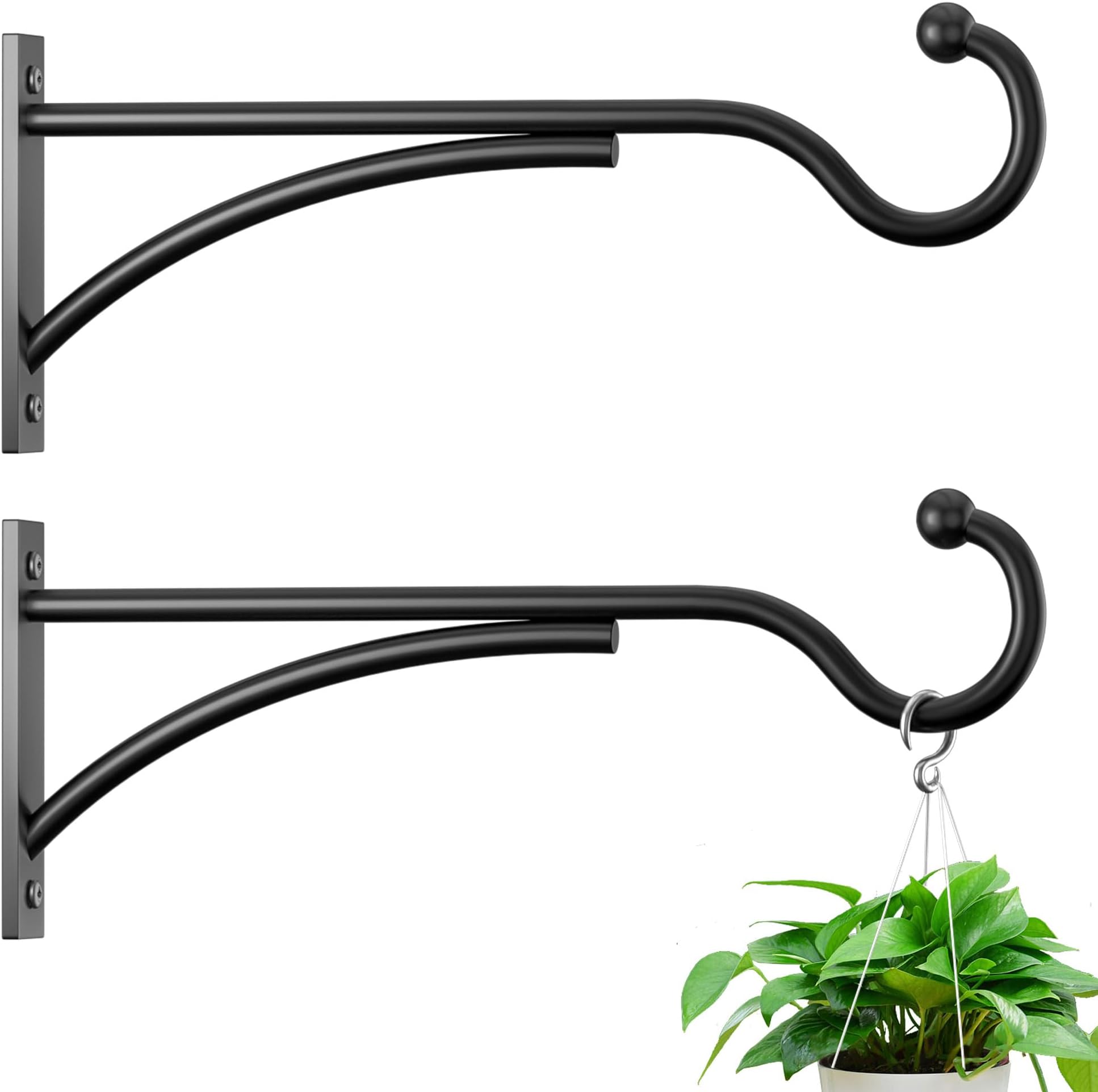 Amazon.com: 74" Shepherds Hook Stand for Plant: Hanging Bird Feeders ...