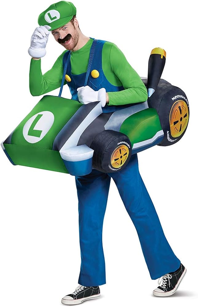 Disguise Disfraz inflable para adultos Luigi Kart Multi Color – Yaxa ...