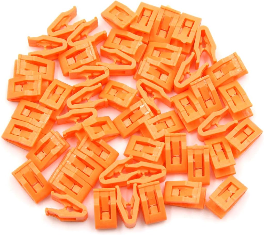 Amazon.com: X AUTOHAUX 50pcs Orange Car Console Retainers Auto ...
