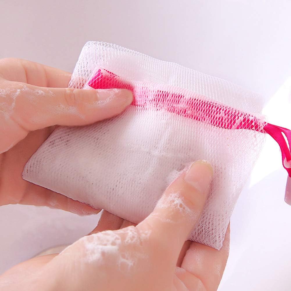 Amazon.com: 5 PCS Foaming Net Bubble Foam Net, Mesh Soap Lathers Bag ...