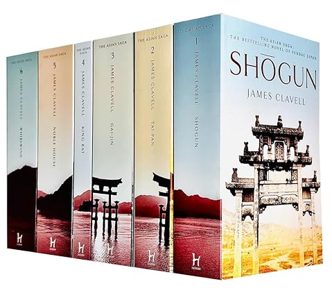 The Novels of Asian Saga Series 6 Books Collection Set By James Clavell(Shogun, Tai-Pan, Gai-Jin ...