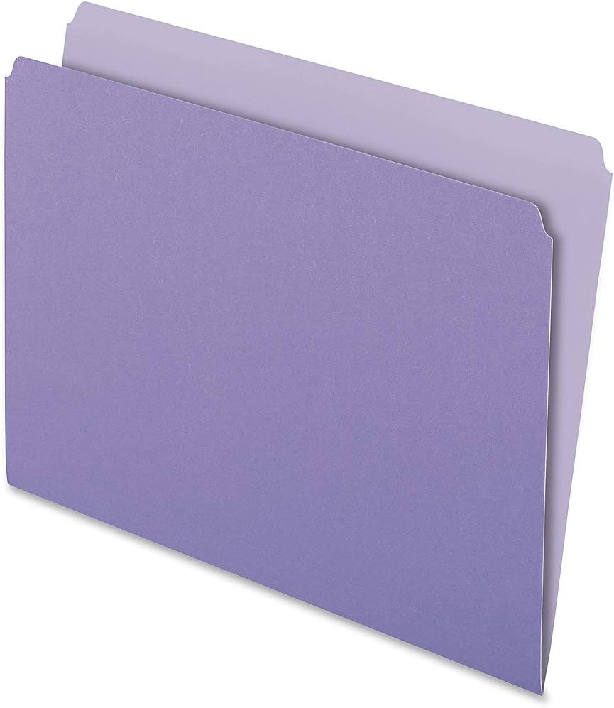 Amazon.com : Pendaflex Two-Tone Color File Folders, Letter Size ...