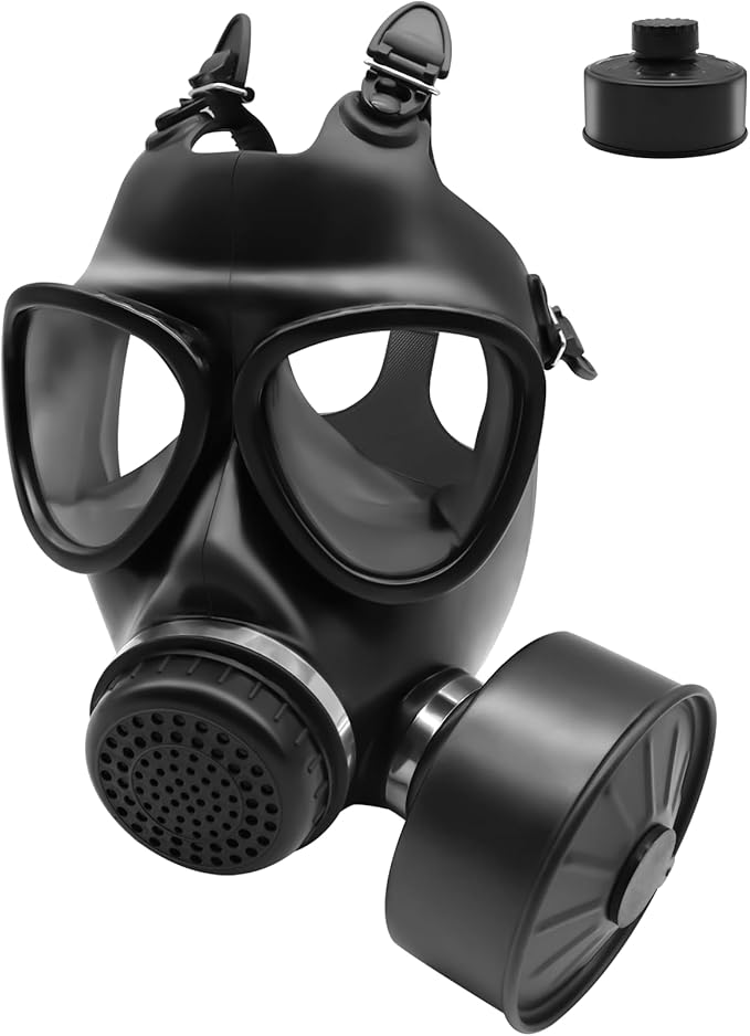 Military Nuclear & Chemical Survival Gas Mask, Gas Mask with 40mm ...