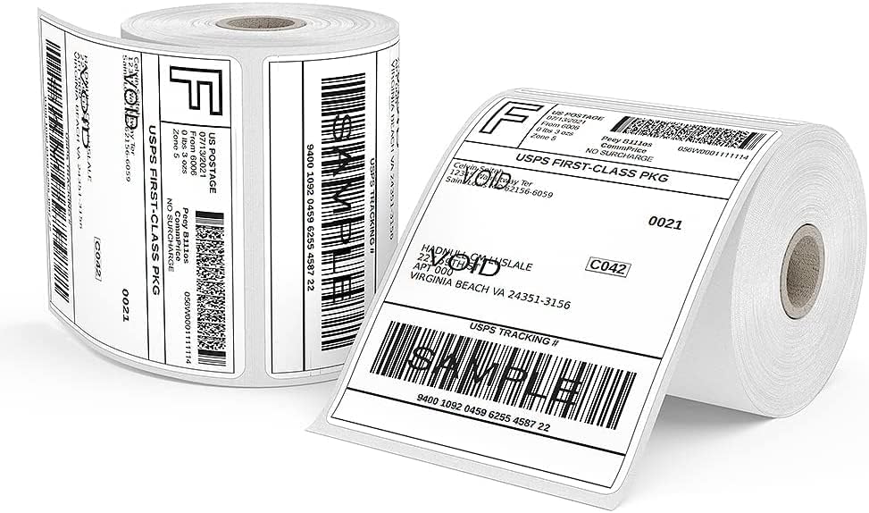 Amazon.com : Immuson 4x6 Direct Thermal Blank Shipping Labels Address ...