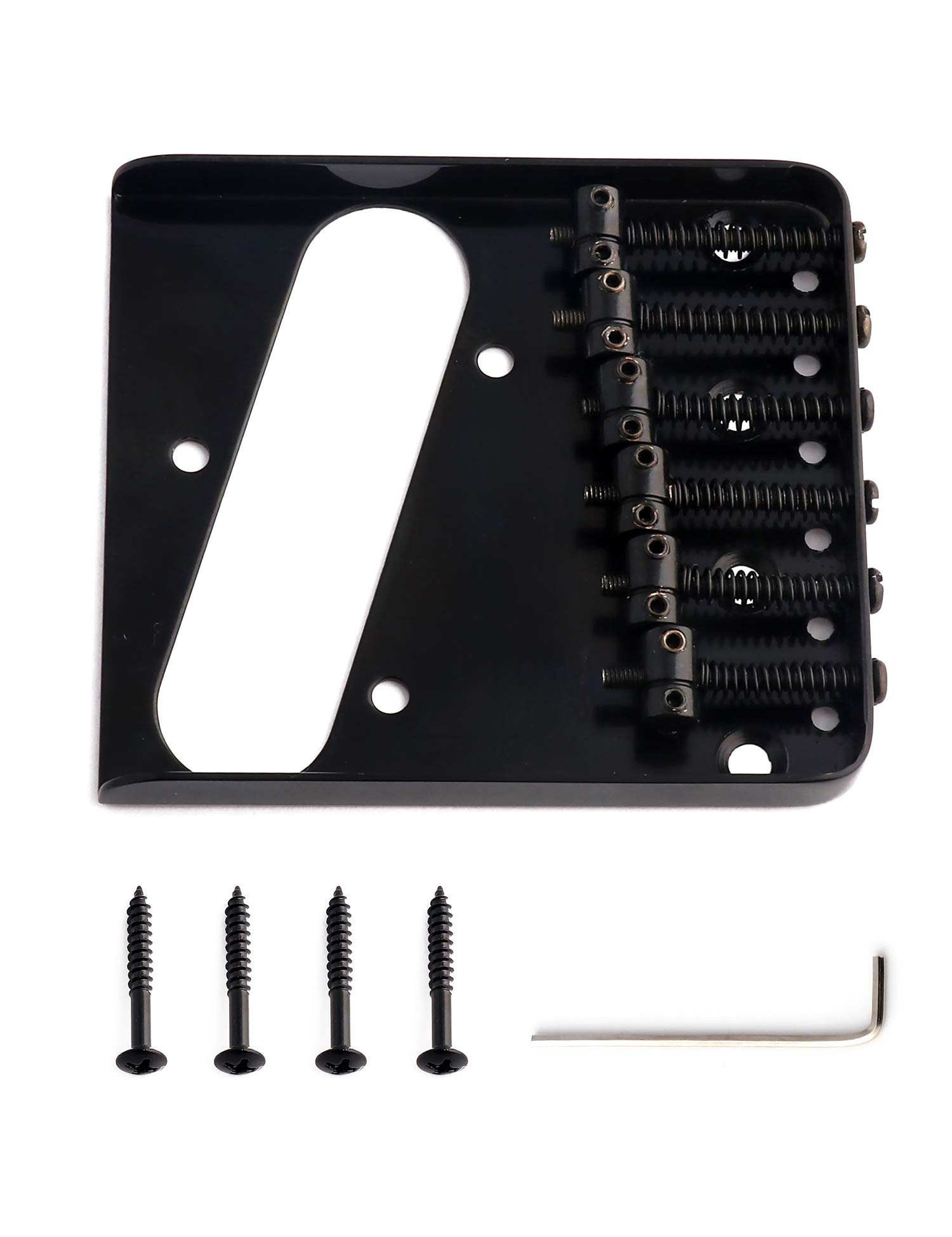 Snapklik.com : Vintage Guitar Bridge 6 Saddles String Through Body And ...
