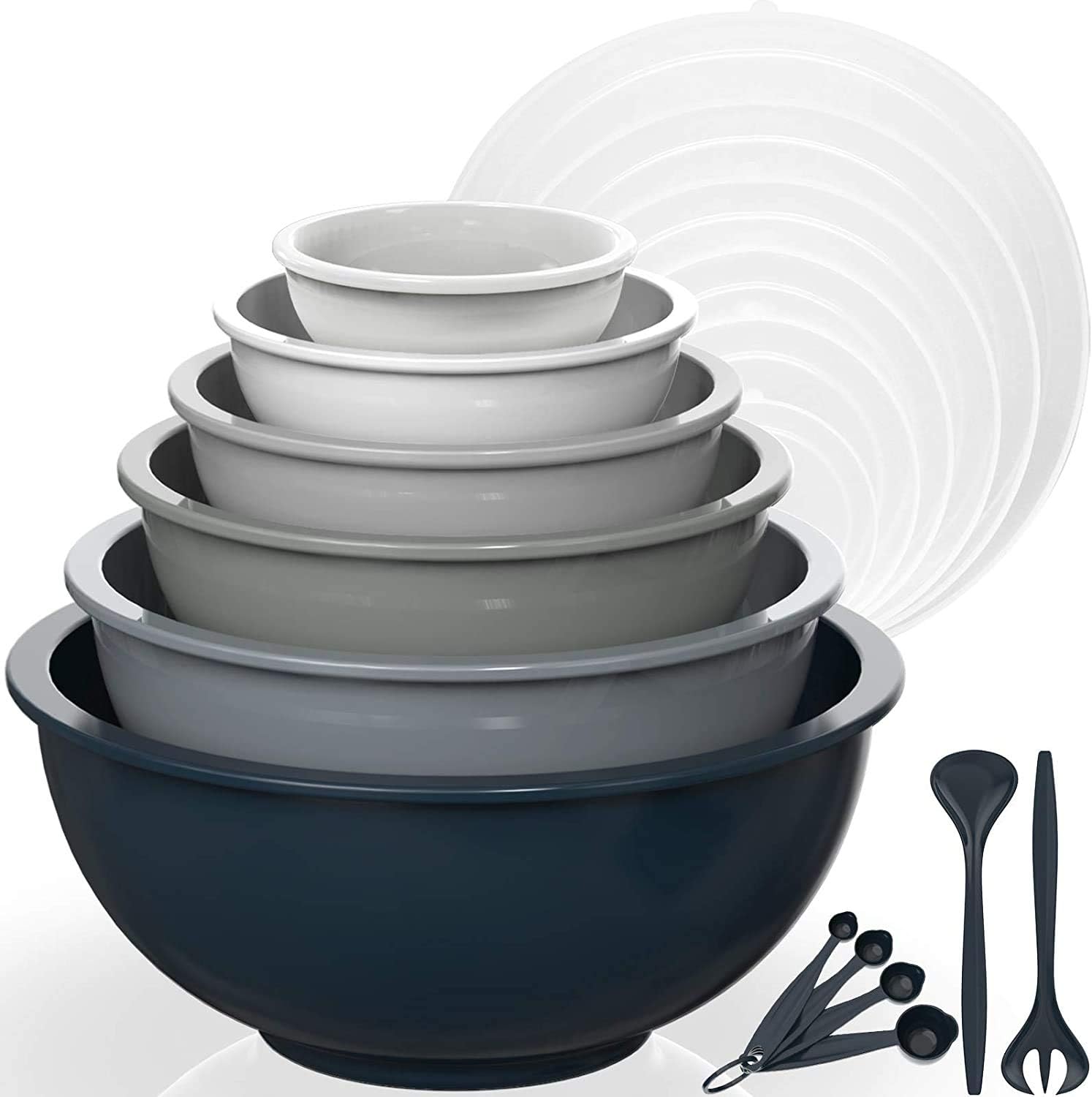 Oishii Mixmaster - Set of 8 Mixing Bowl Set - Colander Measuring Cups ...