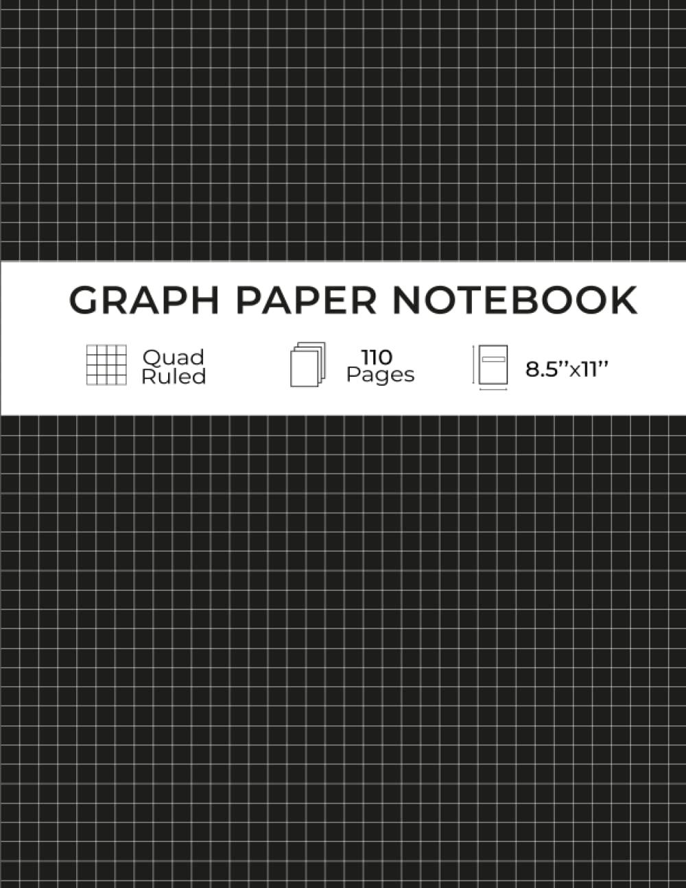 Graph Paper Composition Notebook: Quad Ruled, 110 Pages, 8.5x11 ...