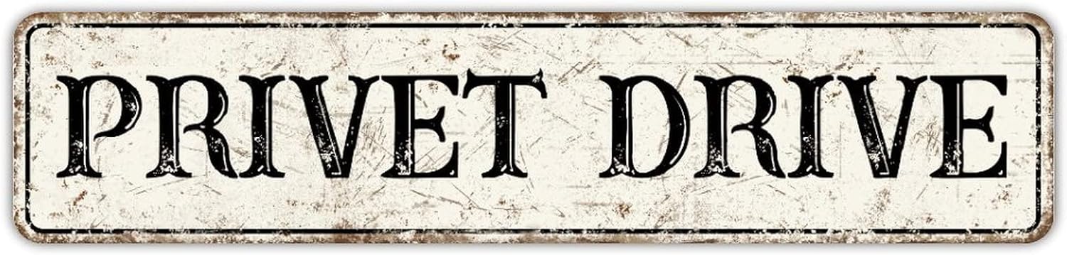 Amazon.com: Metal Sign Plaque Privet Drive Custom Your Text Aluminum ...