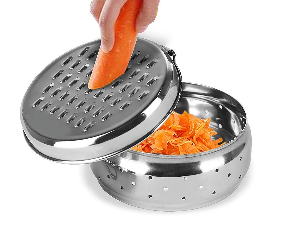 Buy PUTHAK 1 PS Stainless Steel Round Handy Grater Vegetable & Fruit ...