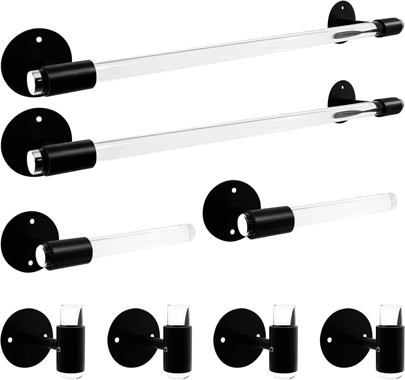 Amazon.com: Acrylic Gold Towel Bar Towel Rack 16 inch for Bathroom,Wall ...