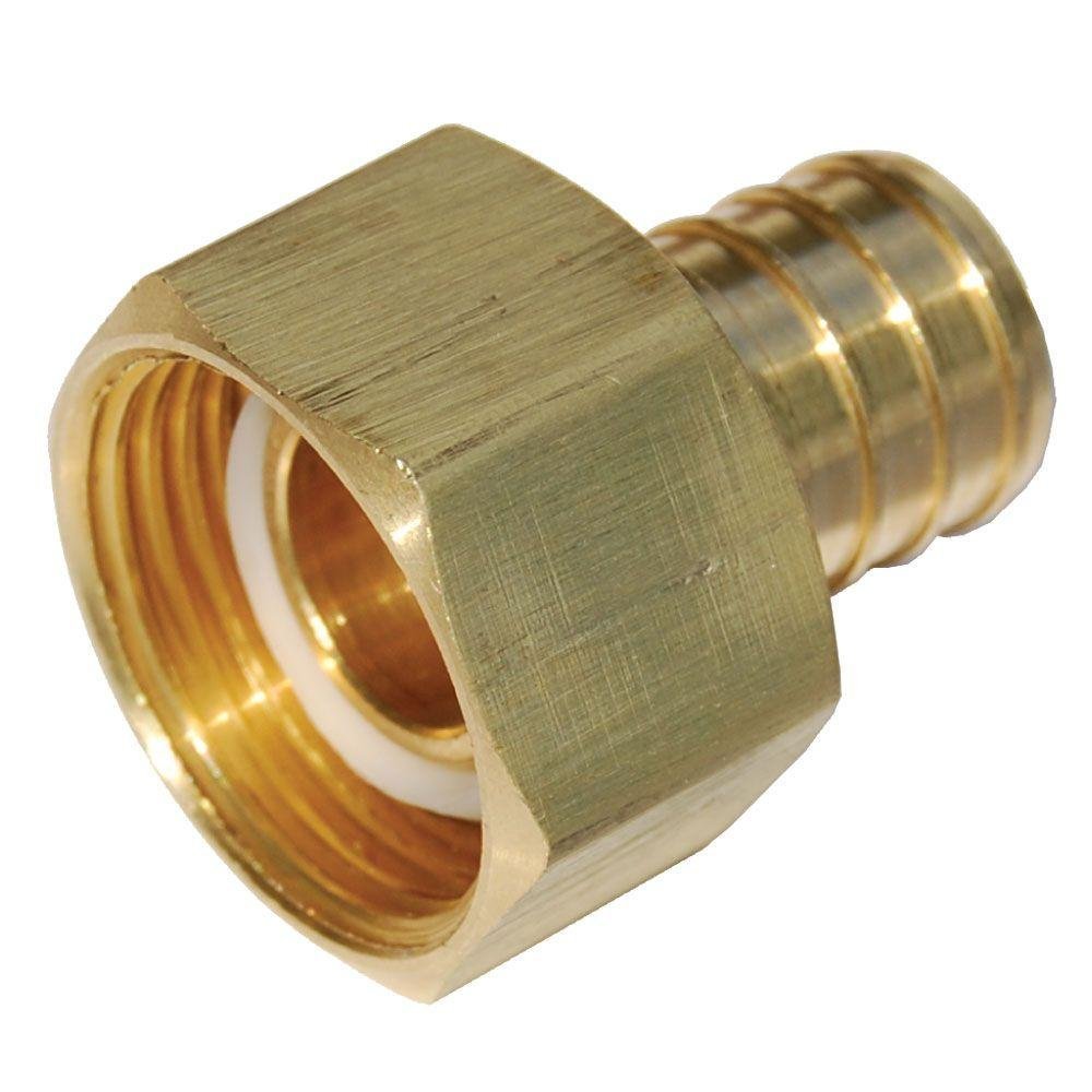 Amazon.com: SharkBite 1 Inch NPSM Crimp Swivel Adapter, Brass Plumbing ...