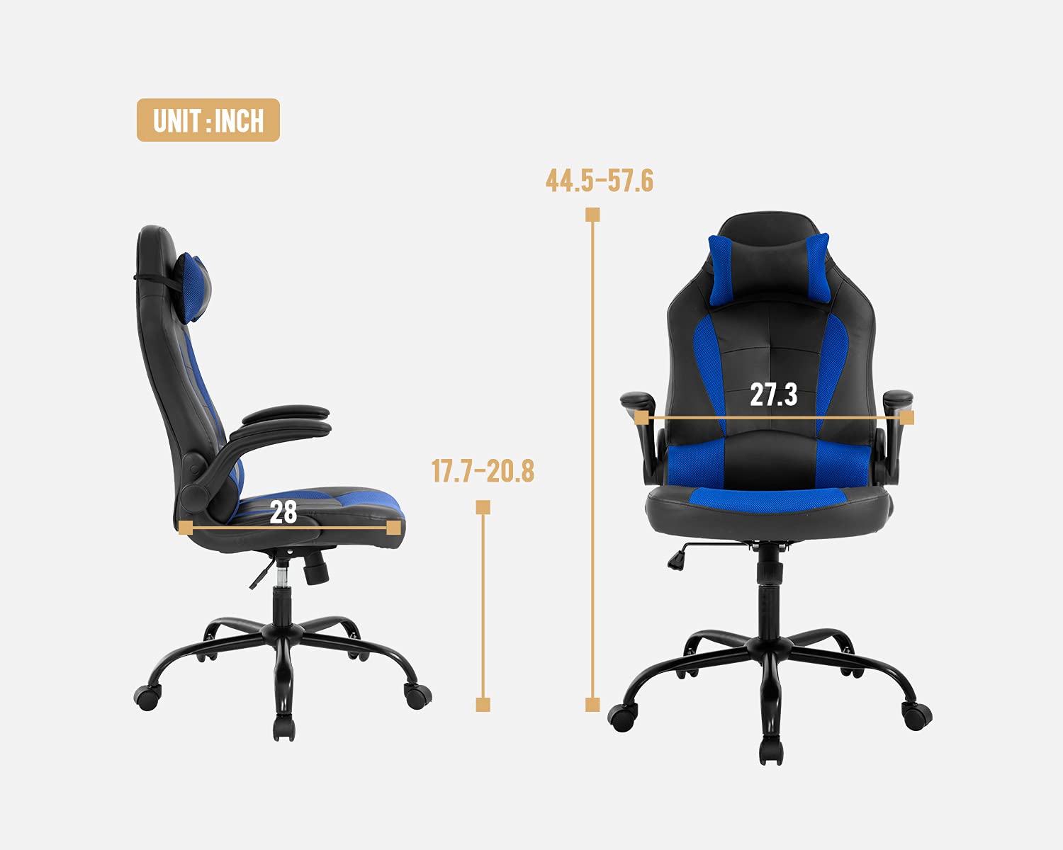 Snapklik.com : PC Gaming Chair Ergonomic Office Chair Computer Desk Chair