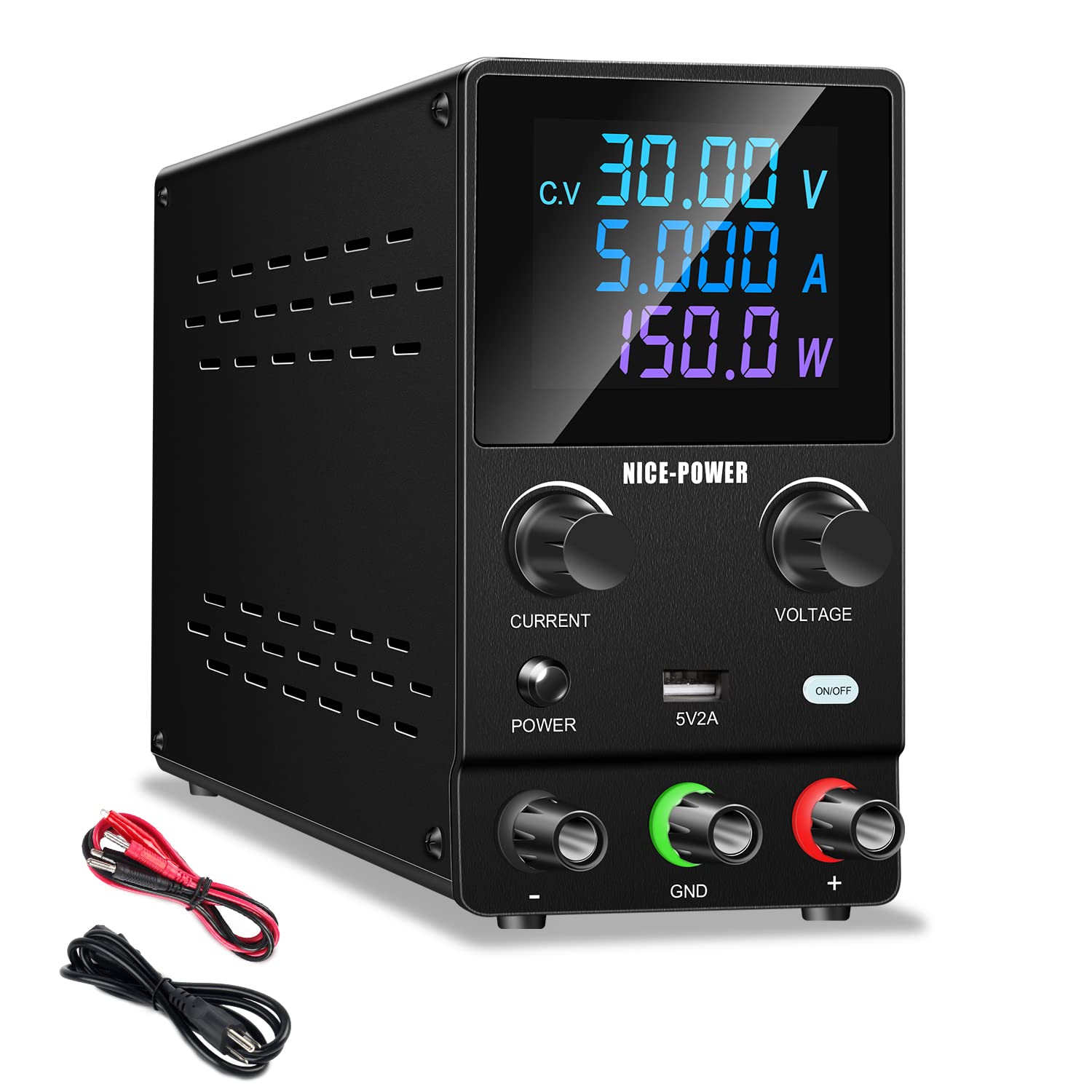 Snapklik.com : NICE-POWER DC Power Supply Variable, 30V 5A Adjustable ...