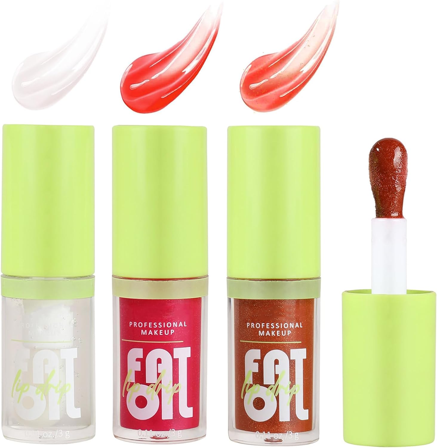 INBOLM 3PCS lip oil Lip Oil Set - Long Lasting Lip Oil Light Lip gloss ...