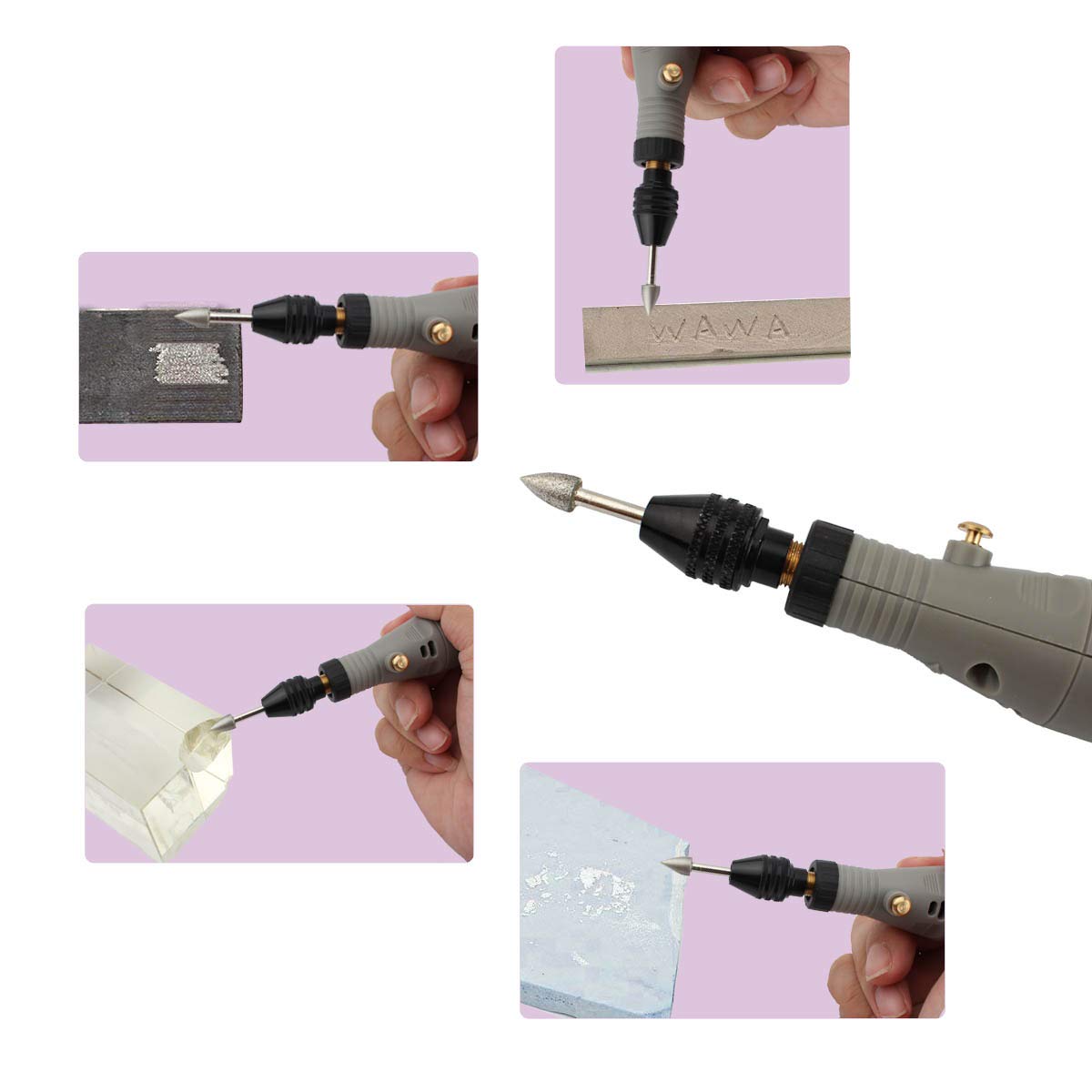 Rotary Tool Drilax 20-Pc Diamond Bits Set | 120 Dremel Attachments