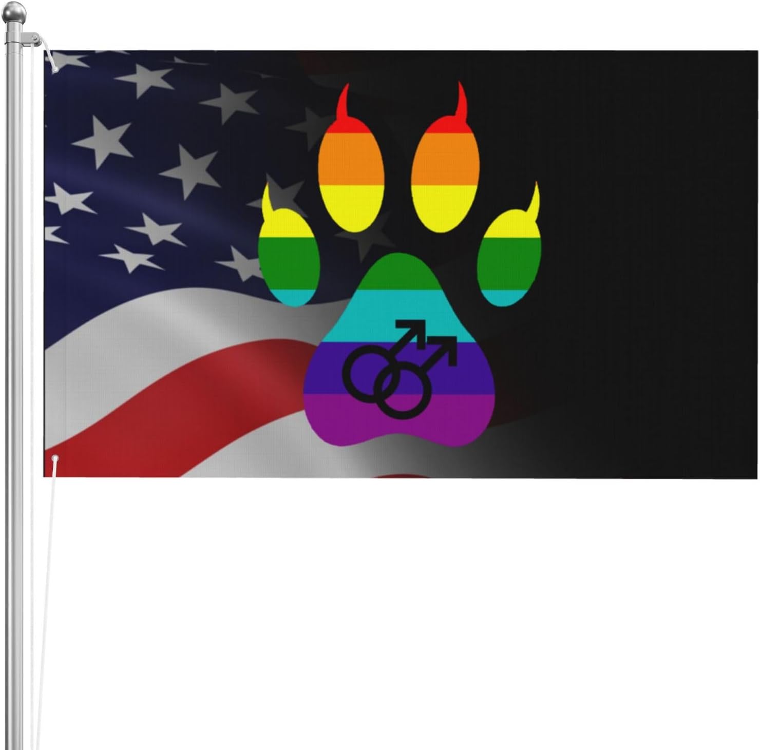 Amazon.com : Gay Furry Pride Double-Sided 3ply 3x5ft Polyester Flags ...