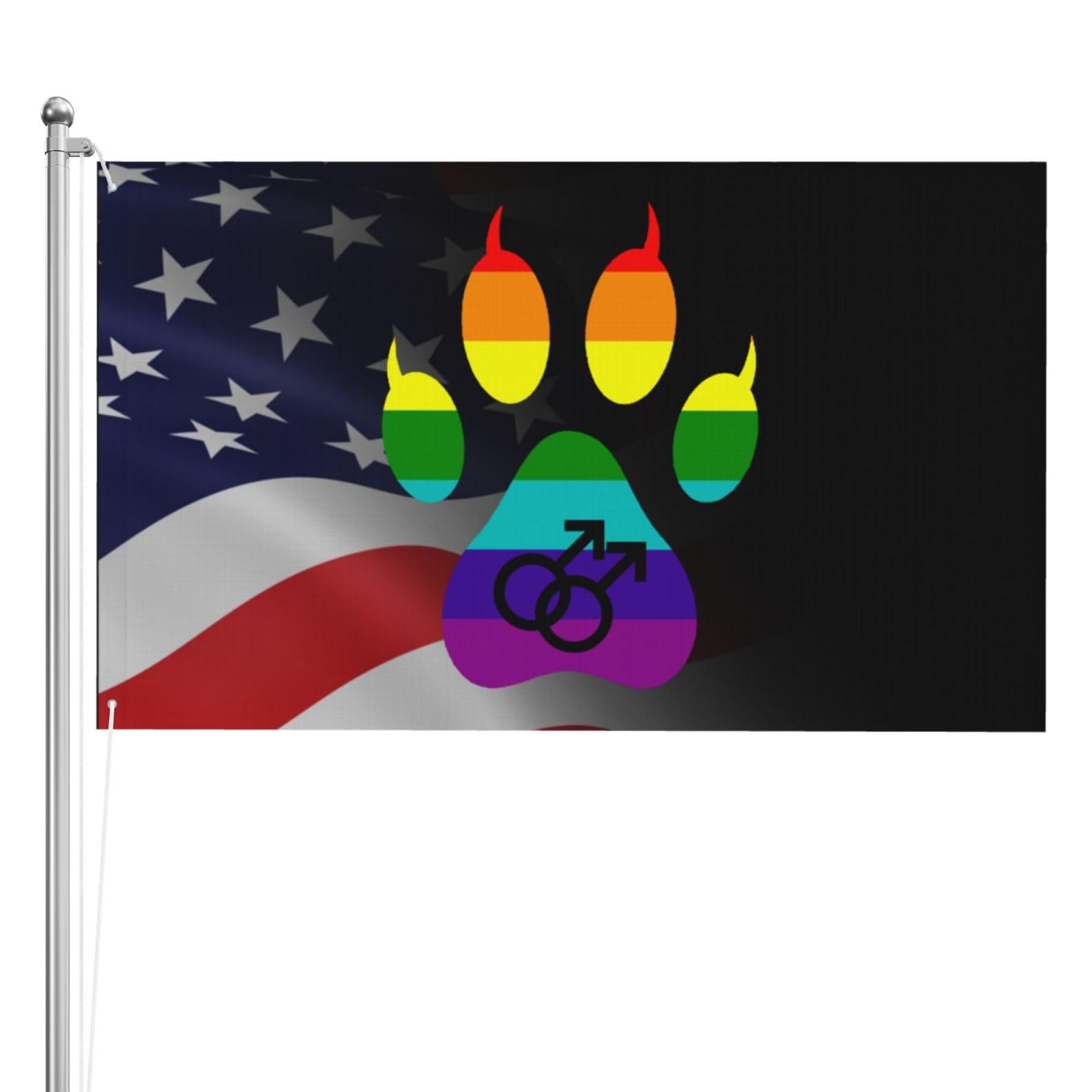 Amazon.com : Gay Furry Pride Double-Sided 3ply 3x5ft Polyester Flags ...