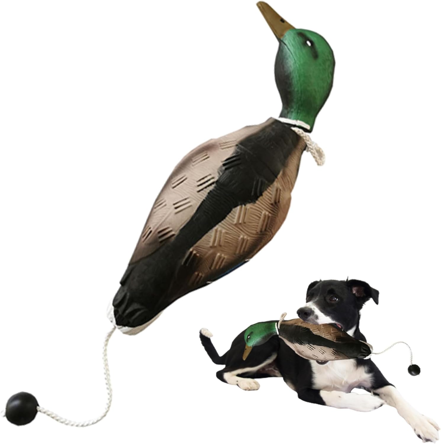 Duck Dummy Bumper Toy: Bird Training Dummy for Training Hunting Dogs, Mimics Dead Duck Bumper ...