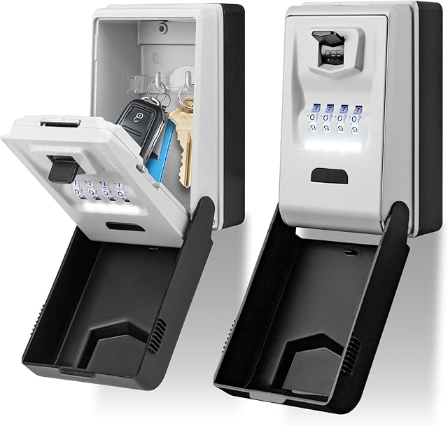 Key Lock Box For Outside With Light Up Dials Sturdy | Desertcart Australia