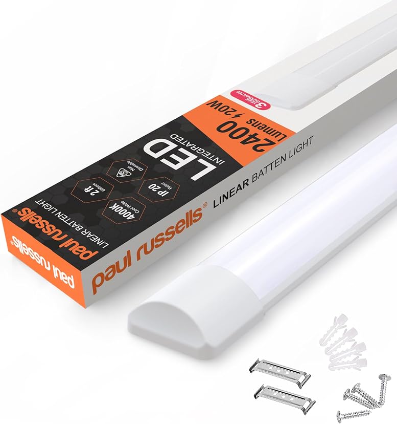 Paul Russells 2ft Led Batten Light Ceiling Fitting Tube Light ...